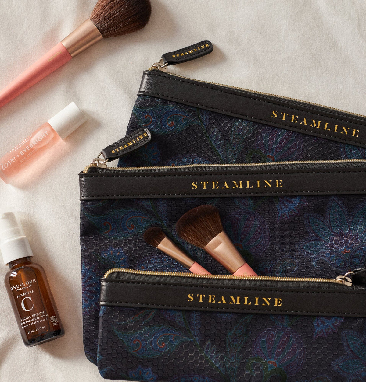 The Jacquard Cosmetic Case Set | SteamLine Luggage Cosmetic Case Sets