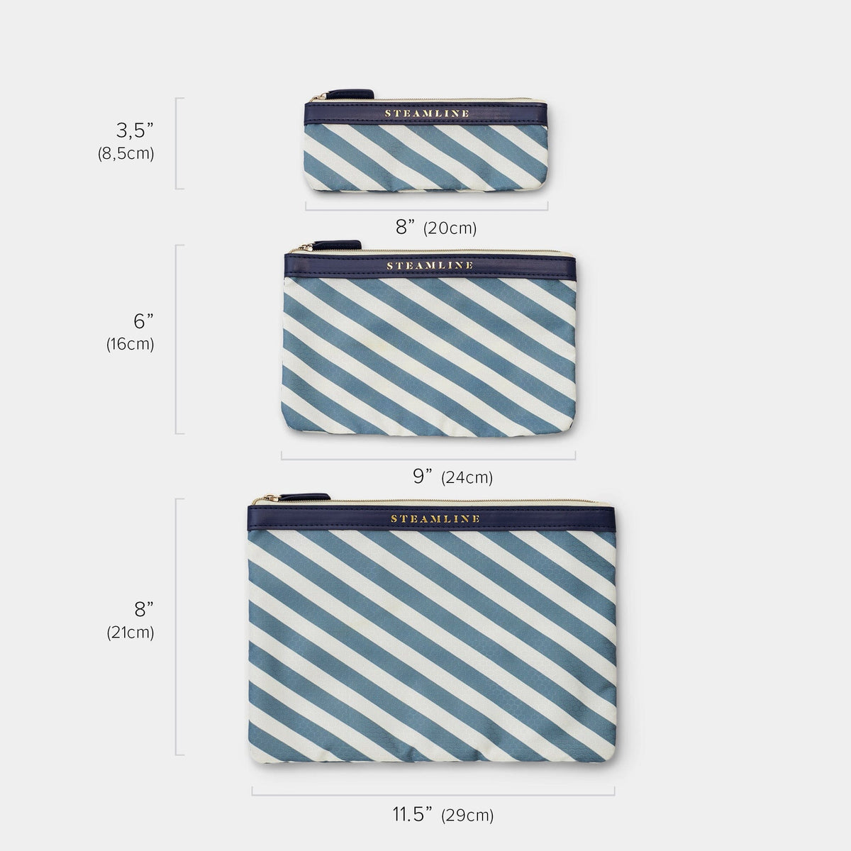 The Signature Stripe Cosmetic Case Set | SteamLine Luggage Cosmetic ...