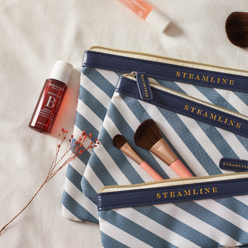 The Signature Stripe Cosmetic Case Set | SteamLine Luggage Cosmetic ...