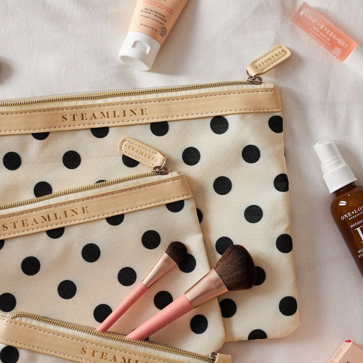 The Polka Dots Cosmetic Case Set | SteamLine Luggage Cosmetic Case Sets