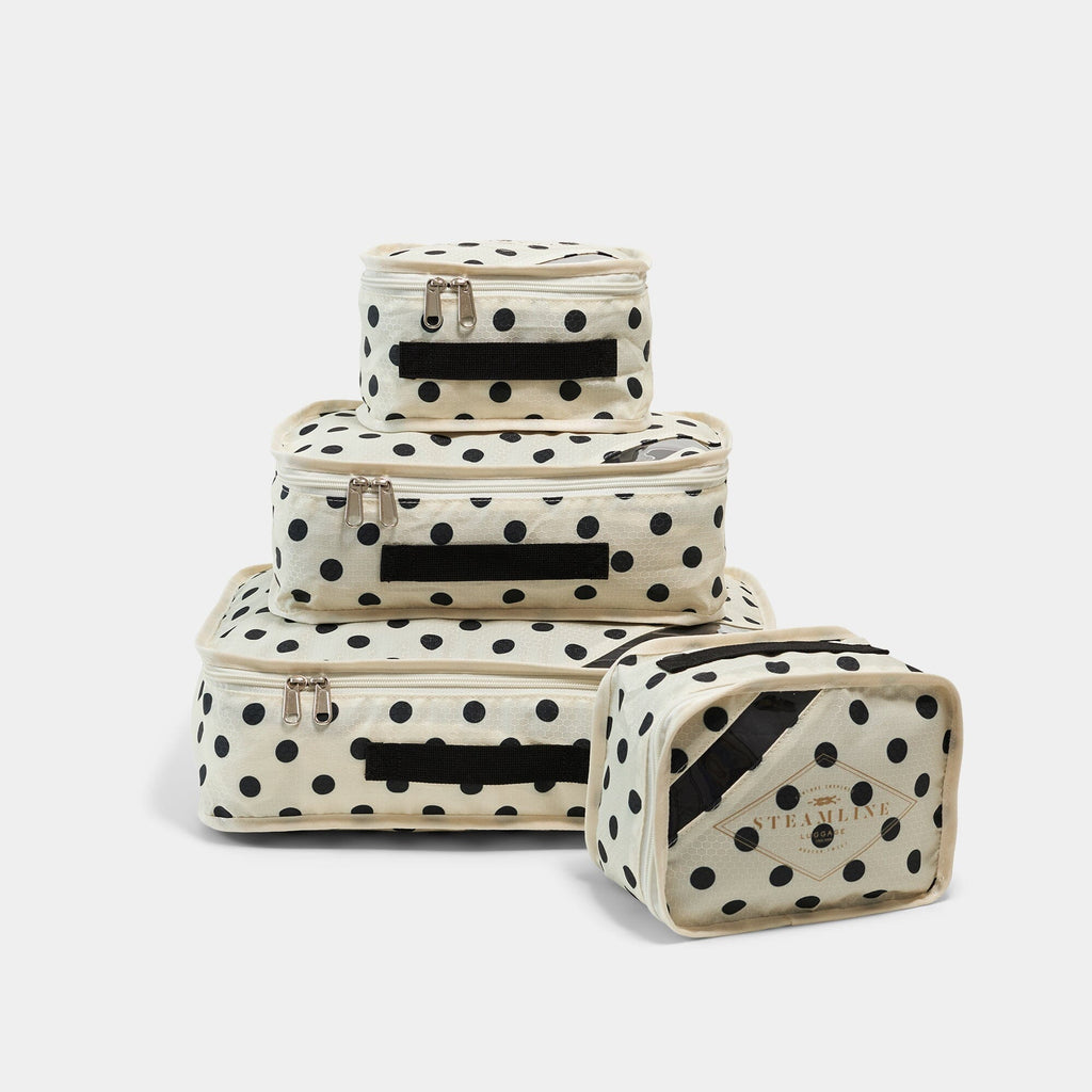 The Polka Dots Packing Cube Set | SteamLine Luggage Packing Cube Sets ...