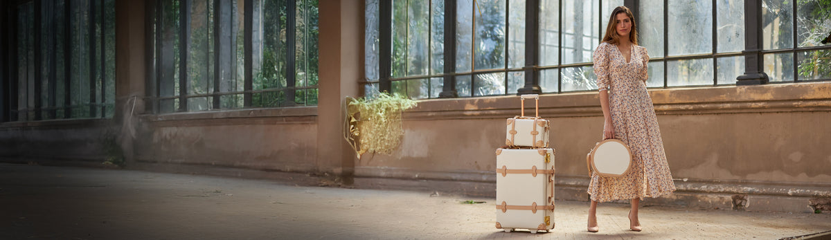 Designer Luggage Sets with Modern Vintage Style by SteamLine Luggage