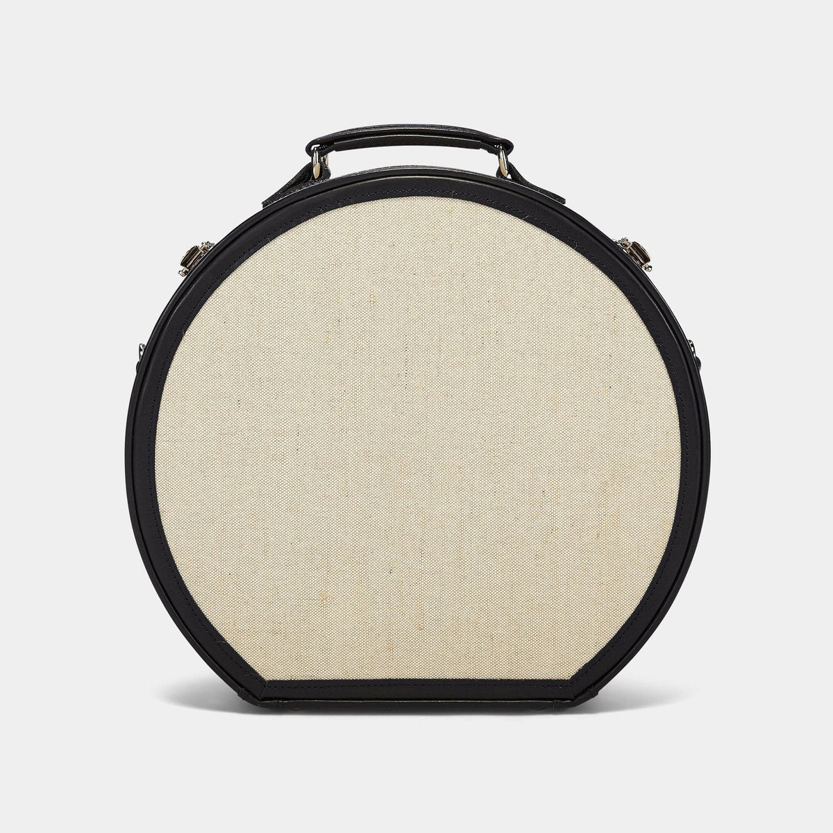 The Editor Hatbox Large in Black | Designer Vintage Hat Box Luggage