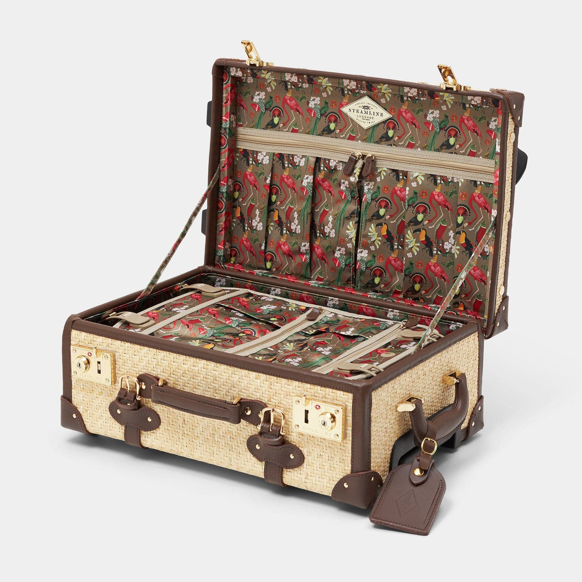The Explorer Carryon | Rolling Rattan Suitcase Designer Luggage Sets
