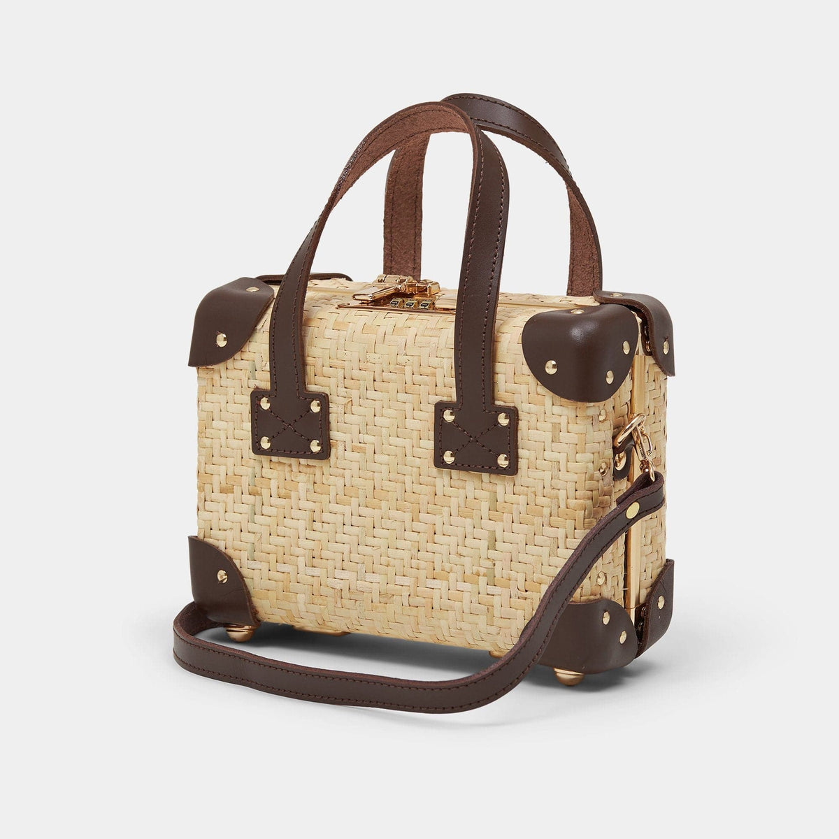 The Explorer Mini Trunk Purse | Designer Vintage Style Rattan Purse
