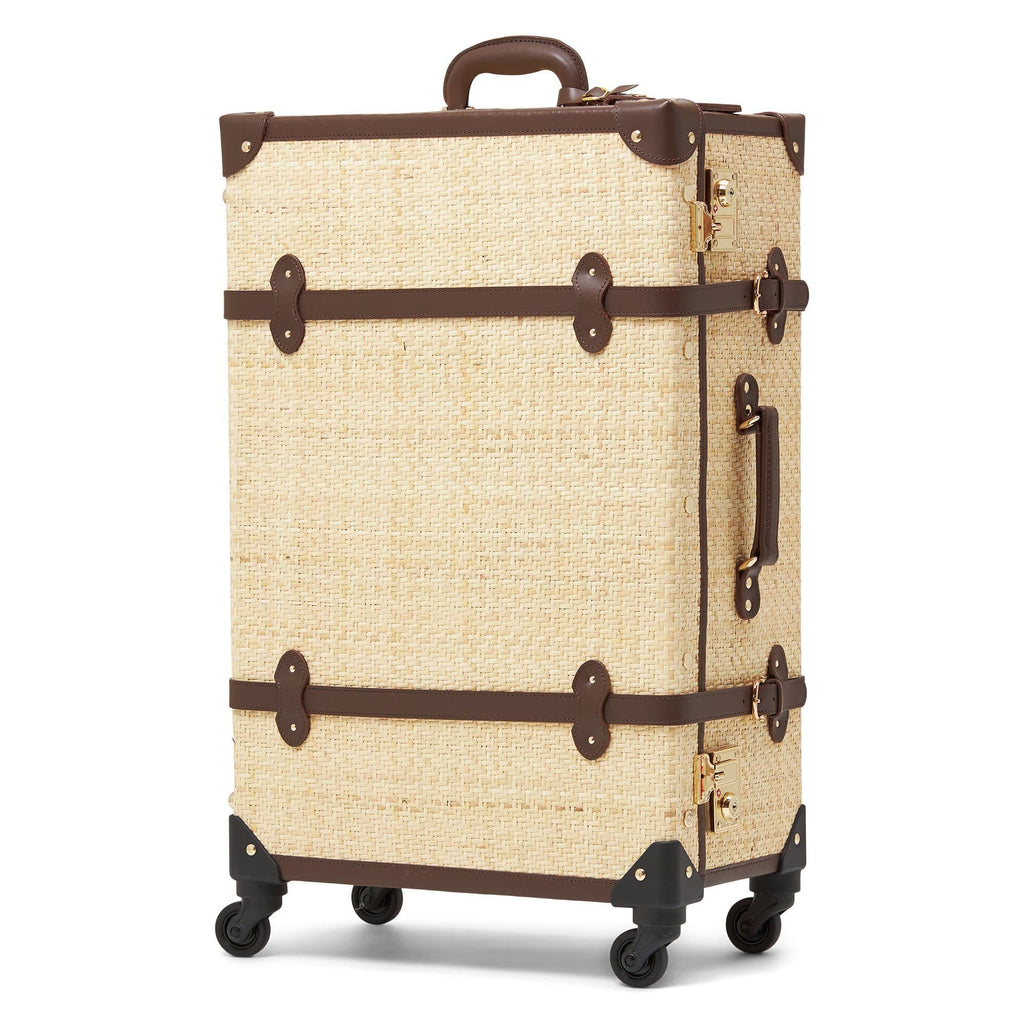 The Explorer Spinner | Luxury Luggage Large Check In Rattan Suitcase ...