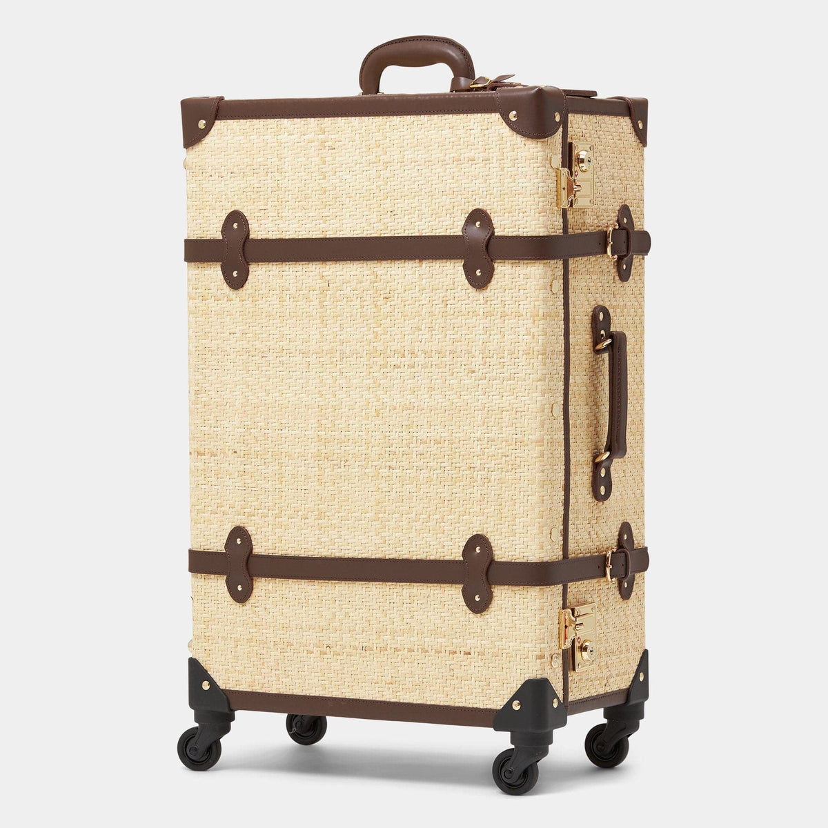 The Explorer Spinner | Luxury Luggage Large Check In Rattan Suitcase