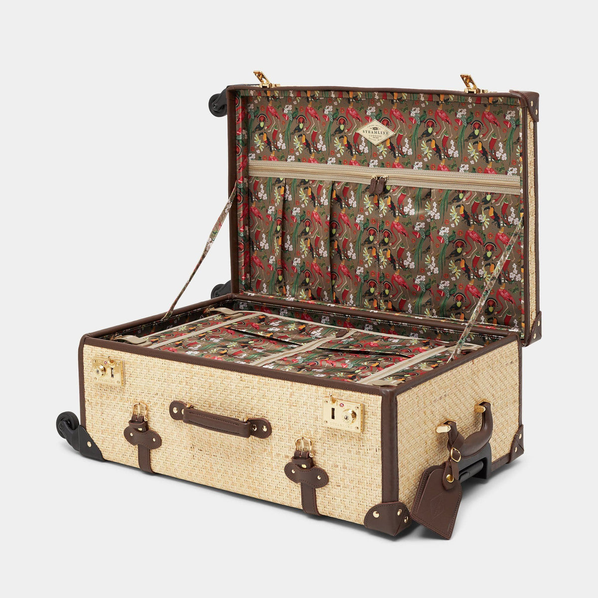 The Explorer Spinner | Luxury Luggage Large Check In Rattan Suitcase