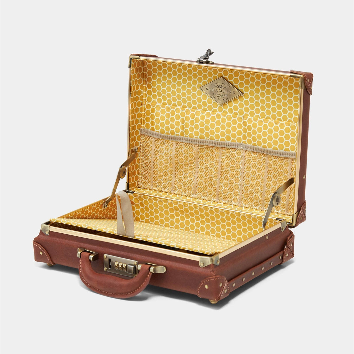 The Pioneer Vintage Briefcase | Leather Men's Designer Luggage