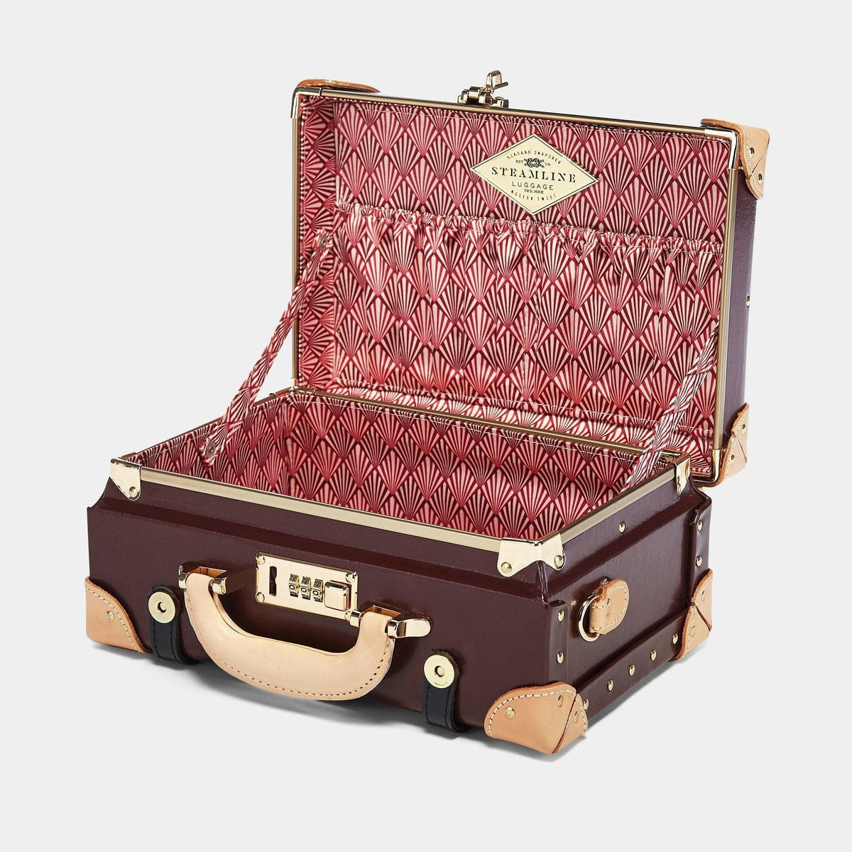 The Burgundy Architect Vanity | Vintage Luggage Travel Vanity Case