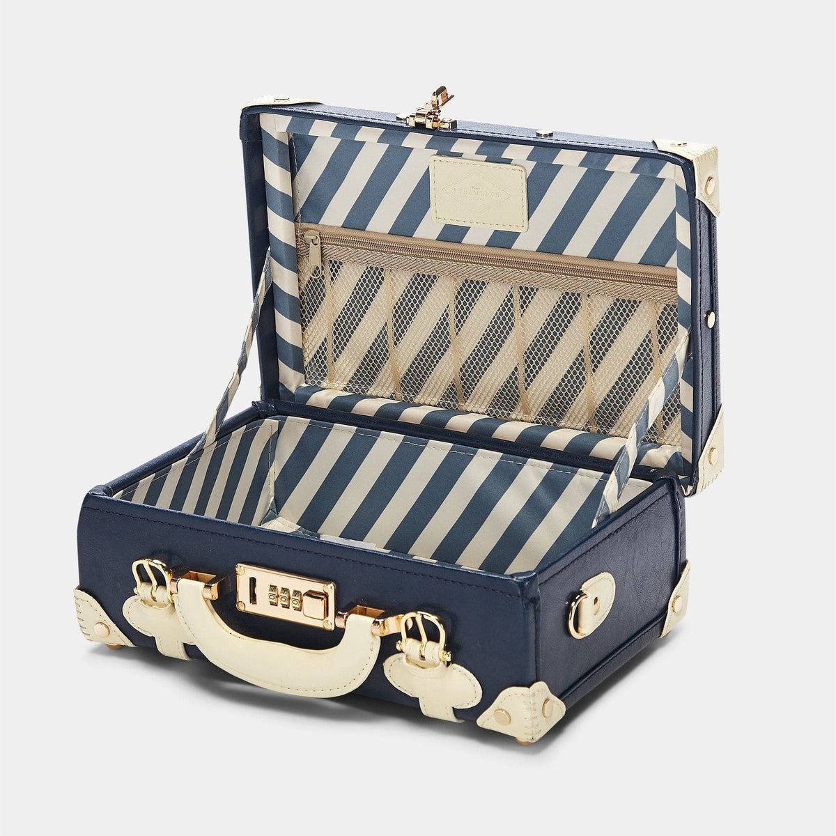 The Navy Entrepreneur Travel Vanity Case | Small Handheld Travel Bag