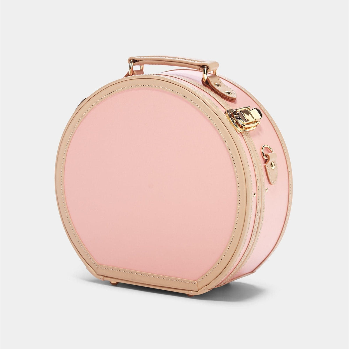 The Correspondent Hatbox | Pink Round Hat Box Luggage Trunk Suitcase